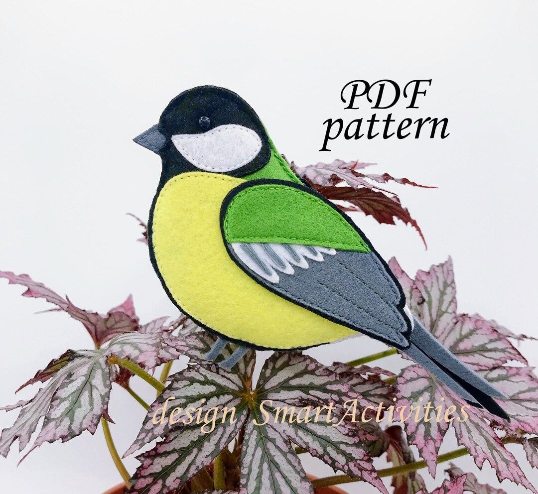 Chickadee Sewing Pattern PDF, Backyard Bird, Christmas Tree Ornaments ...