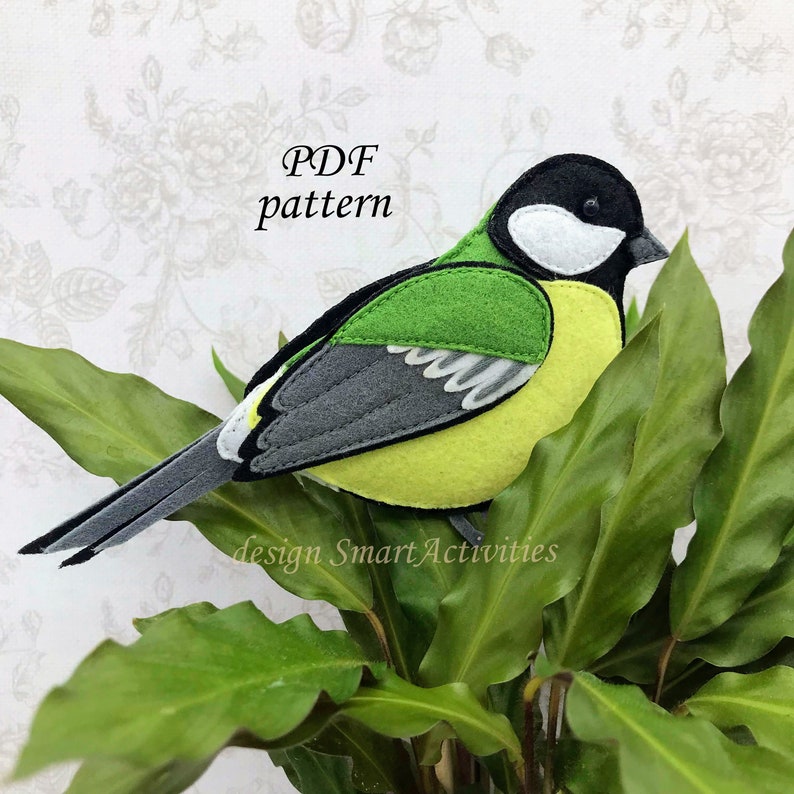 Chickadee Sewing Pattern PDF Backyard Bird Christmas Tree - Etsy