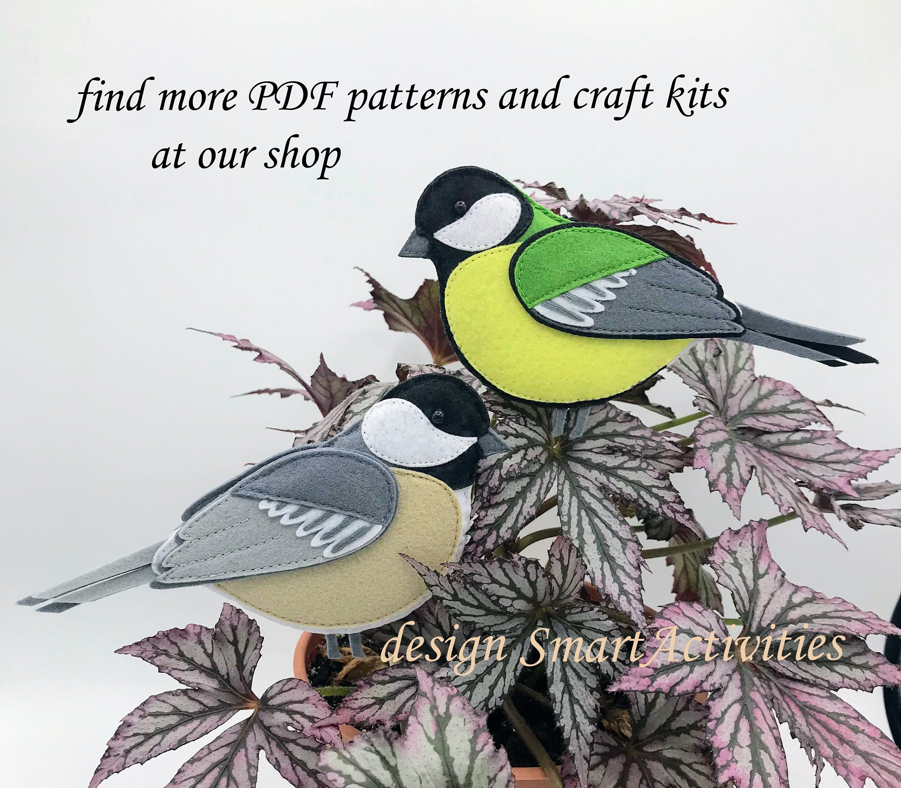 Chickadee Sewing Pattern PDF Backyard Bird Christmas Tree - Etsy