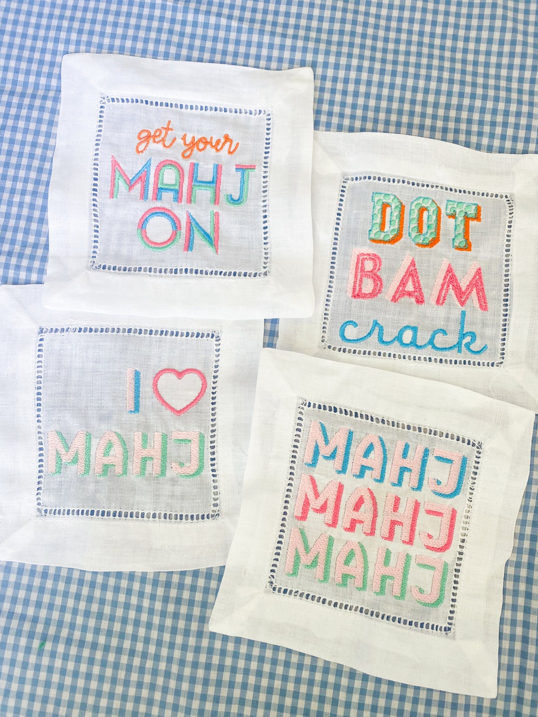 Mahjong Cocktail Napkins - Etsy