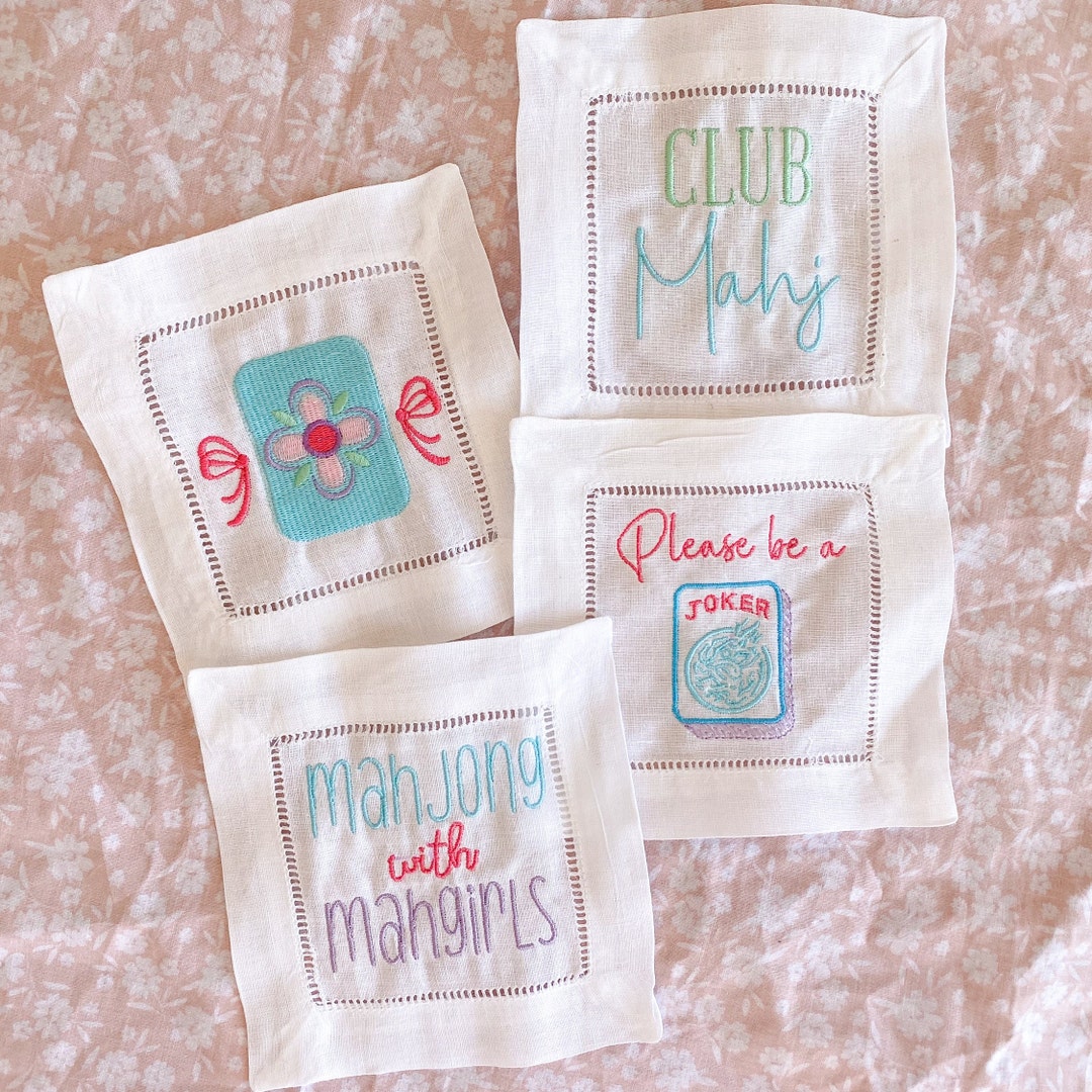 Mahjong Cocktail Napkins - Etsy