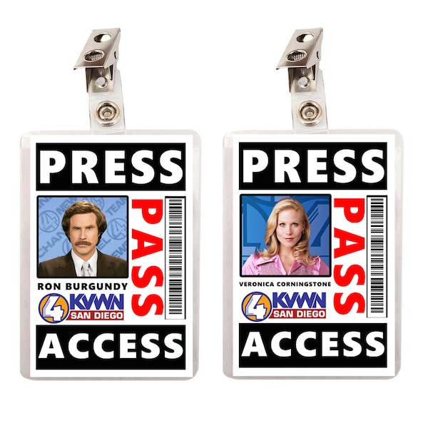 Press Pass Id - Etsy