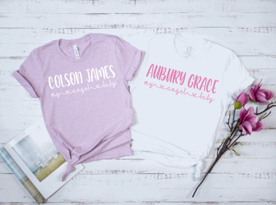 ANGEL BABY TEE Customizable Pregnancy and Infant Loss - Etsy
