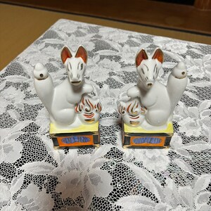 Shinto Shelf for Shrinei Inari, Fox of Guardian Angel, Pair Size Height ...