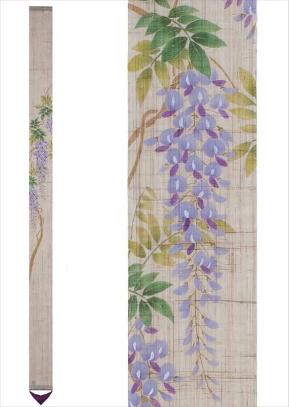 100 Linen Long and Narrow Japanese Art Modern Tapestry Japan - Etsy