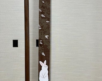 100% Linen Long and Narrow Japanese Art Modern Tapestry Japan Kawaii ...