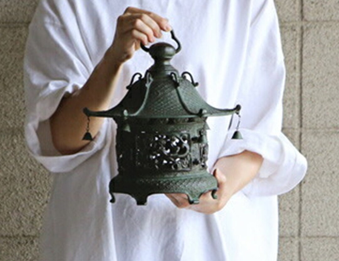 Toro Japanese Bronze Hanging Lantern Takaoka Craft Ryu Doragon Motif ...