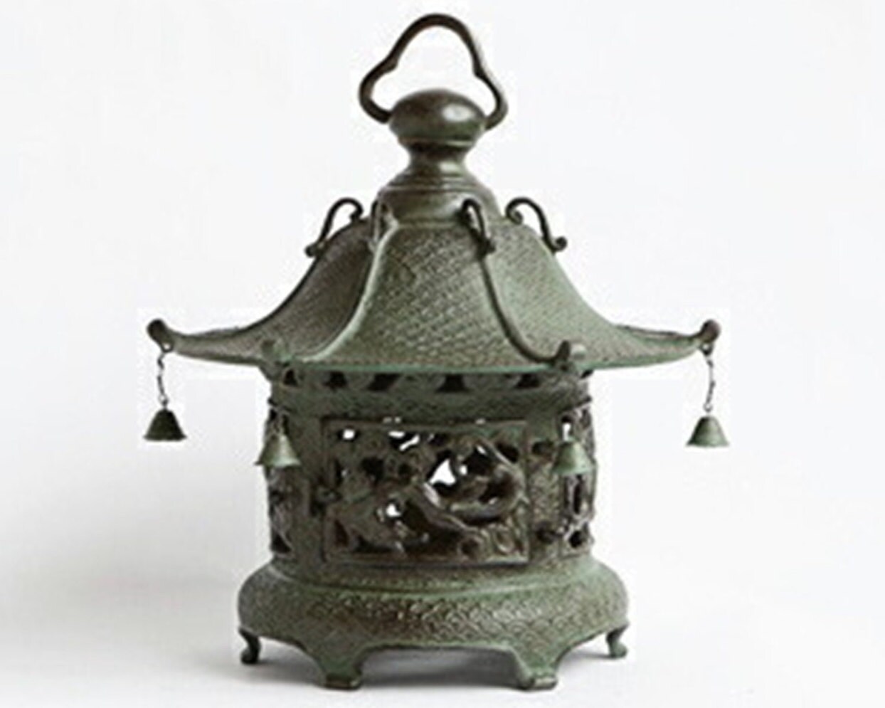 Toro Japanese Bronze Hanging Lantern Takaoka Craft Ryu Doragon | Etsy