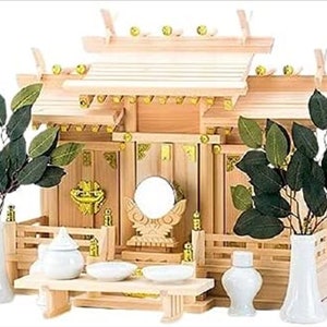 Japan Wooden KAMIDANA Altar Home Size Jinjya SET Shinto Shrine | Etsy