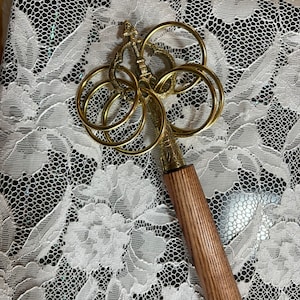 Long Buddhist Stick Monk Staff Khakkhara Japanese Traditional SHAKUJO ...