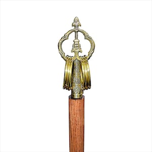 Long Buddhist Stick Monk Staff Khakkhara Japanese Traditional SHAKUJO ...