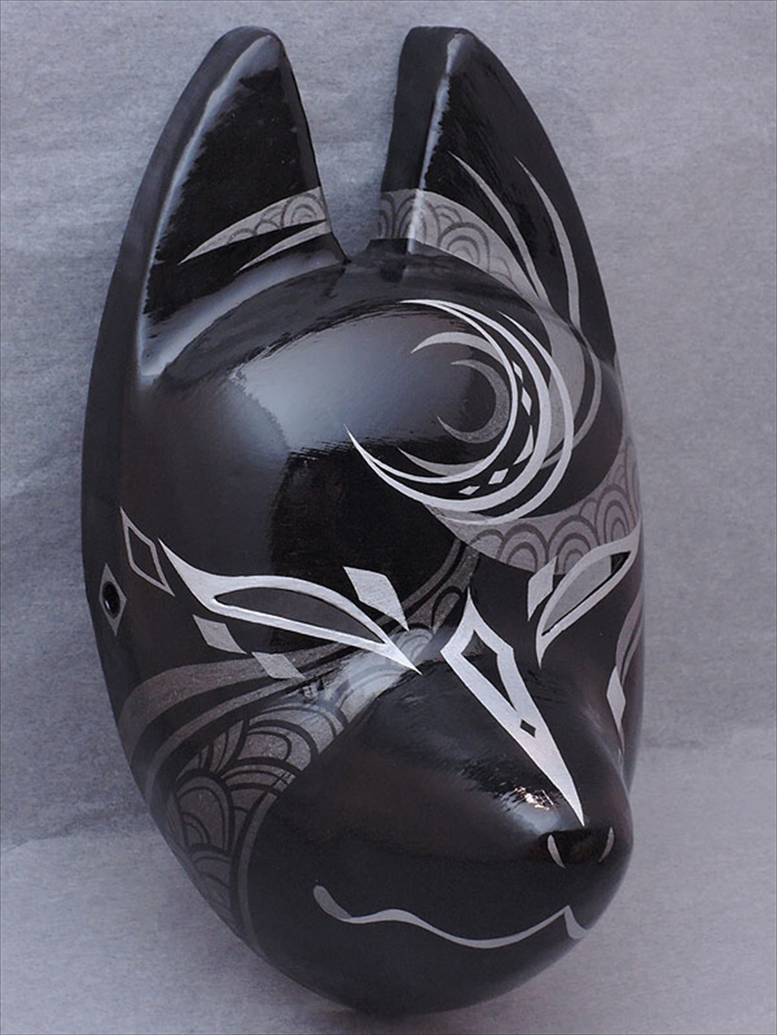 Full Face Fox Mask Kitsune Kitsune Hand Made Painted From - Etsy
