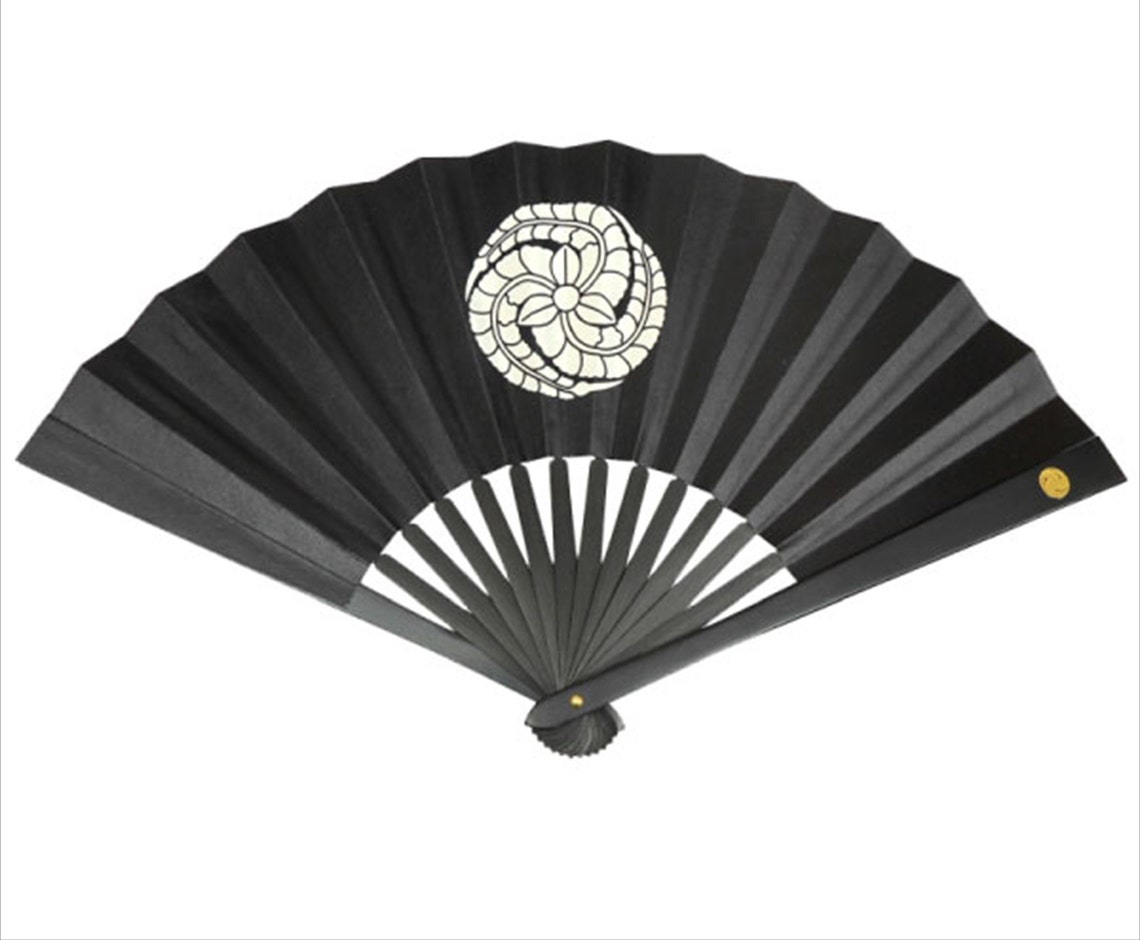 Japanese Samurai Iron War Fan Tessen Kuroda Kanbei Yoshitaka | Etsy