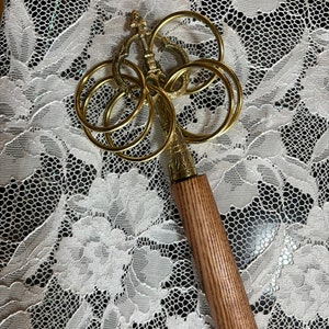 Long Buddhist Stick Monk Staff Khakkhara Japanese Traditional SHAKUJO ...