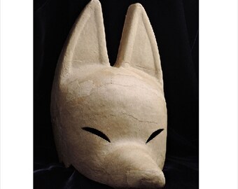 Japanese Fox Half Mask - Etsy