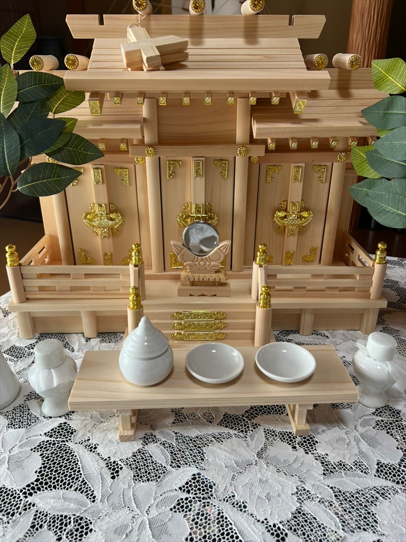 Japan Wooden KAMIDANA Altar Home Size Jinjya SET Shinto Shrine - Etsy