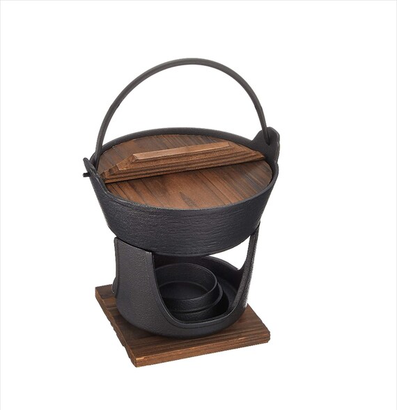 Japanese Iron Works Cookware Sets Pot Wooden Lid Stove - Etsy