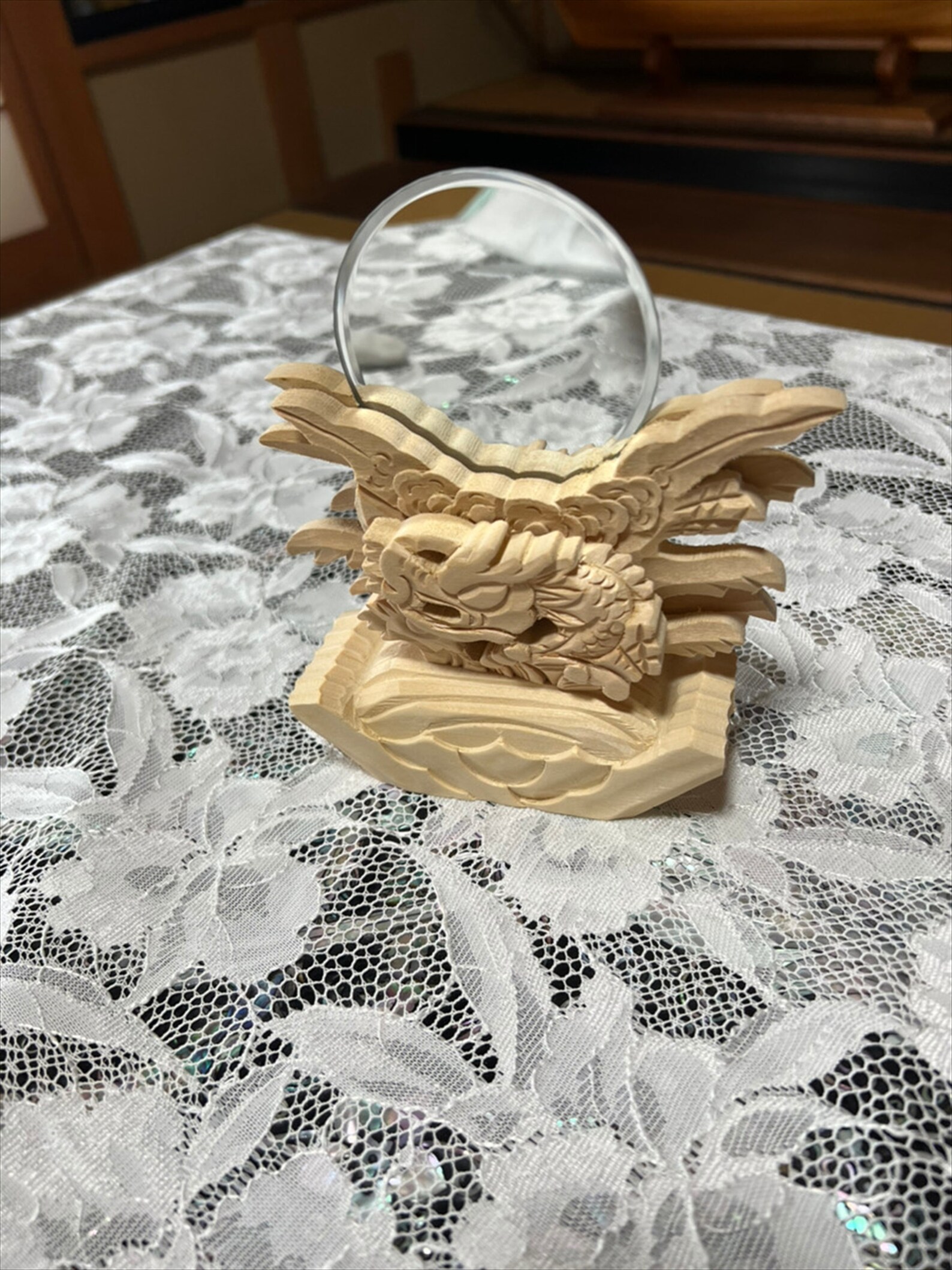 Divine Mirror Sacred Japanese Shinto Shrine "god Dragon Sinryu" God ...