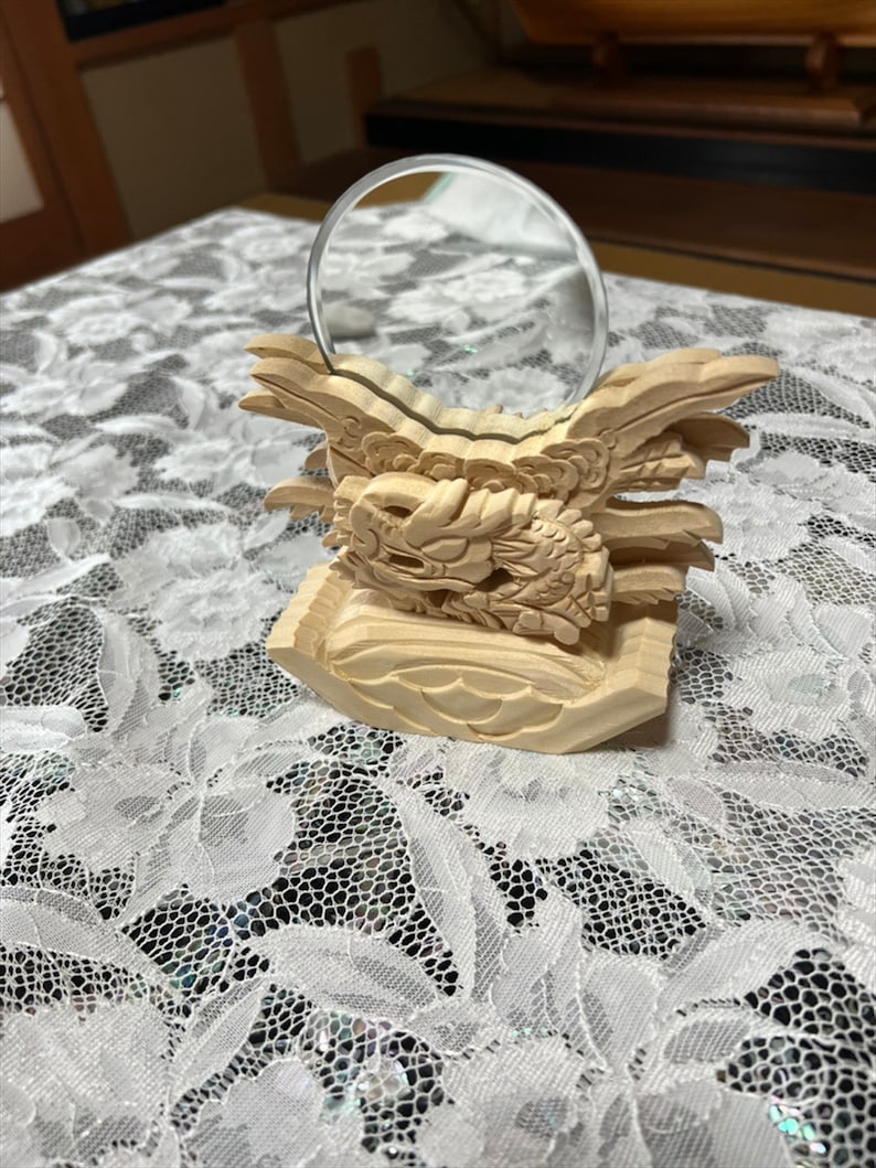 Divine Mirror Sacred Japanese Shinto Shrine "god Dragon Sinryu" God ...