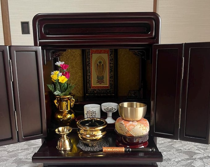 Japanese Buddhist Butsudan Set Buddhist Temple Compact Size Jodo - Etsy
