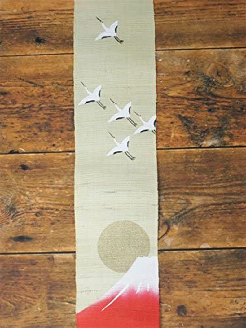 100 Linen Long and Narrow Japanese Art Modern Tapestry Japan - Etsy