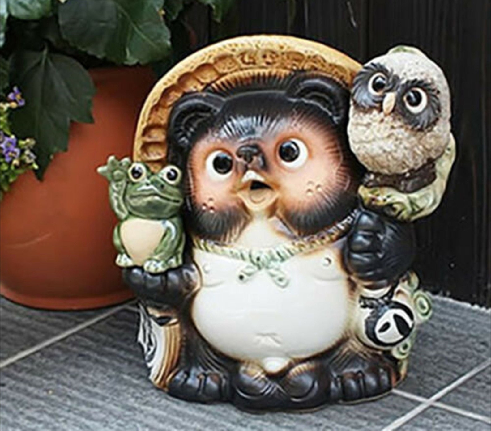 Lucky Shigaraki Yaki Tanuki Japanese Raccoon Dog - Etsy