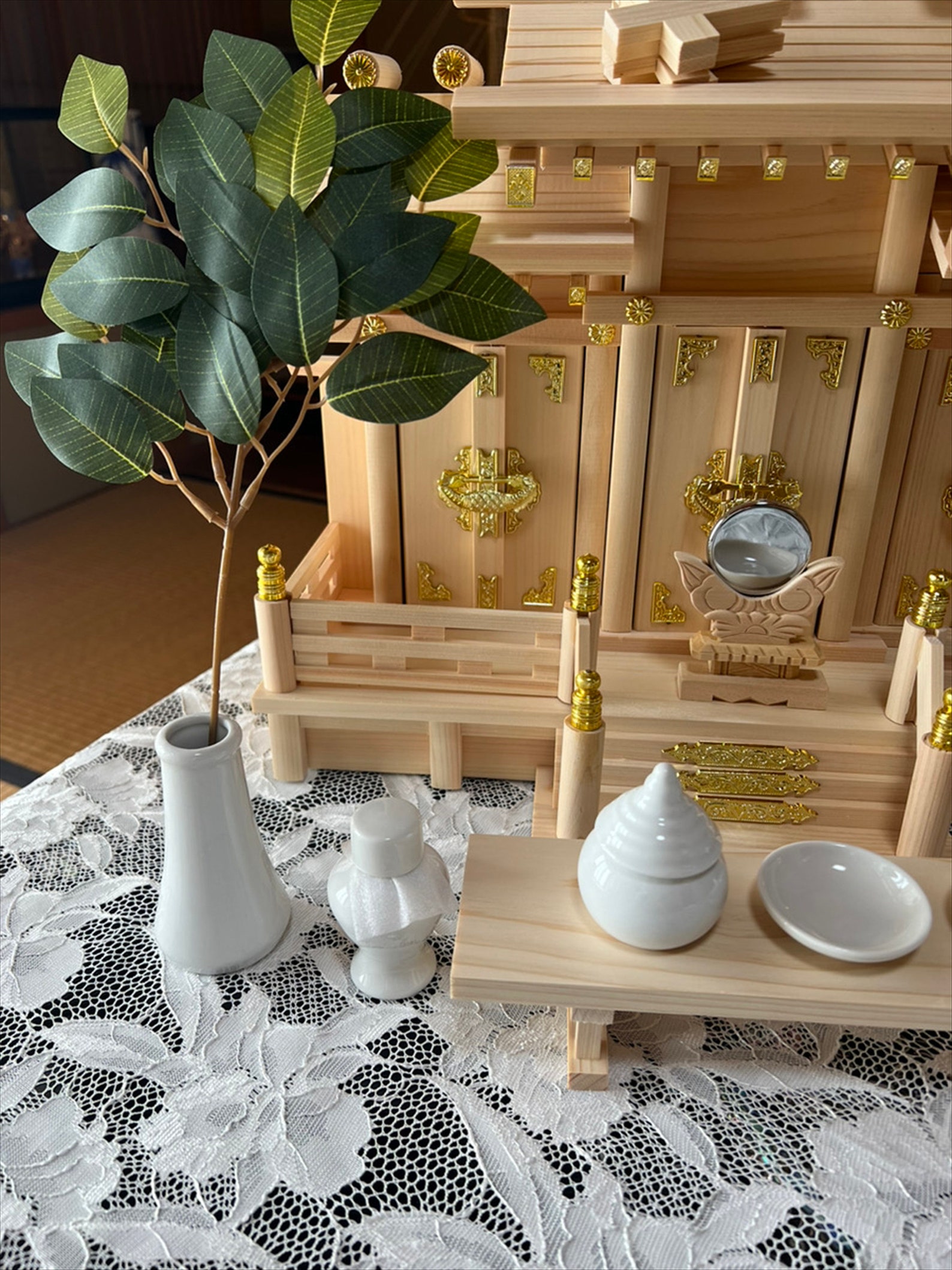 Japan Wooden KAMIDANA Altar Home Size Jinjya SET Shinto Shrine - Etsy