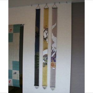 100％ Linen Long and Narrow Japanese Art Modern Tapestry Japan Kawaii 10 ...
