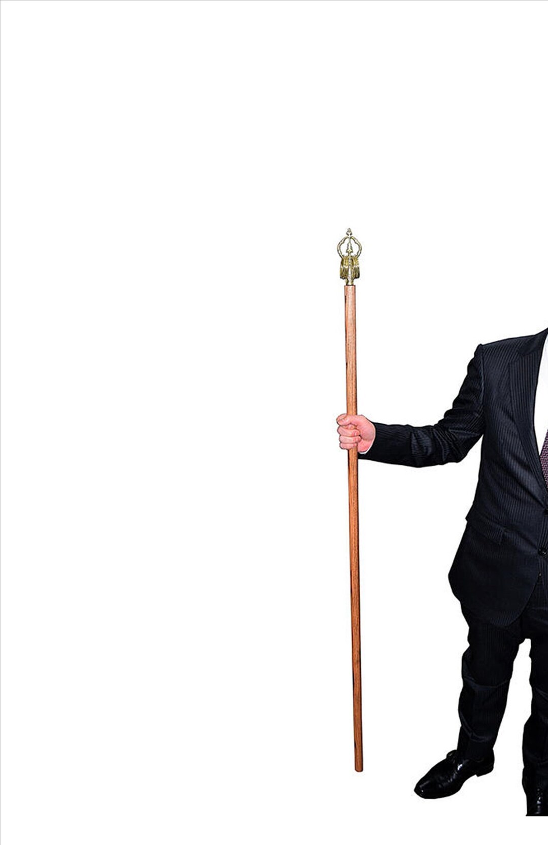 Long Buddhist Stick Monk Staff Khakkhara Japanese Traditional SHAKUJO ...