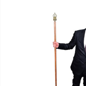 Long Buddhist Stick Monk Staff Khakkhara Japanese Traditional SHAKUJO ...