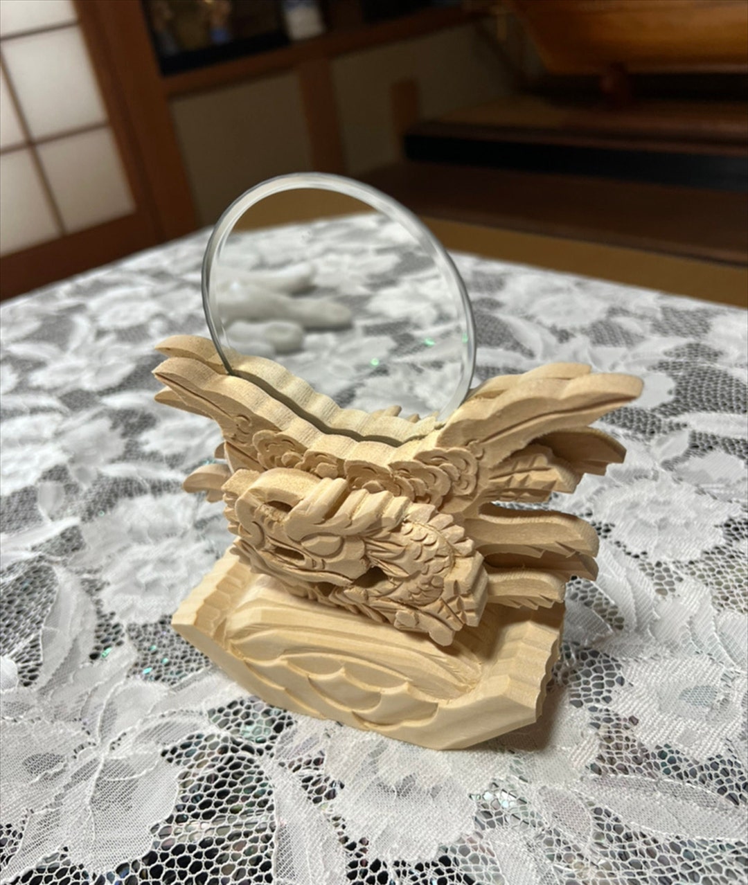 Divine Mirror Sacred Japanese Shinto Shrine "god Dragon Sinryu" God ...