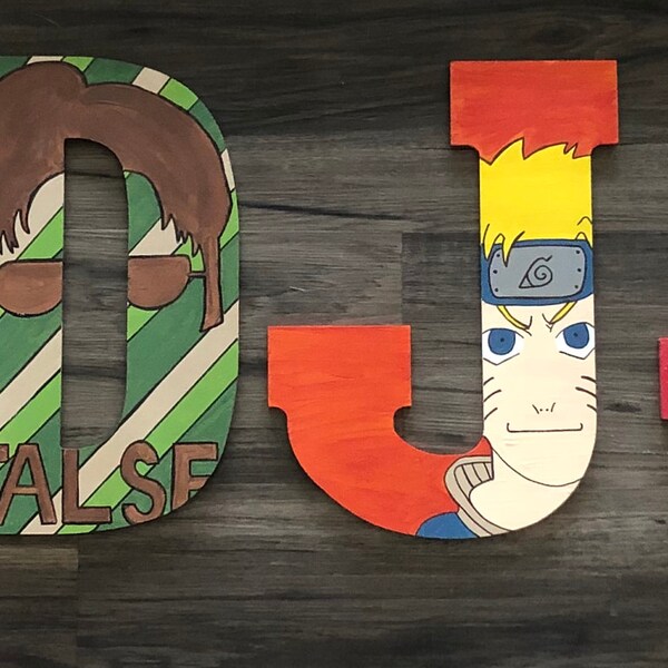 Painted Wood Letters - Etsy