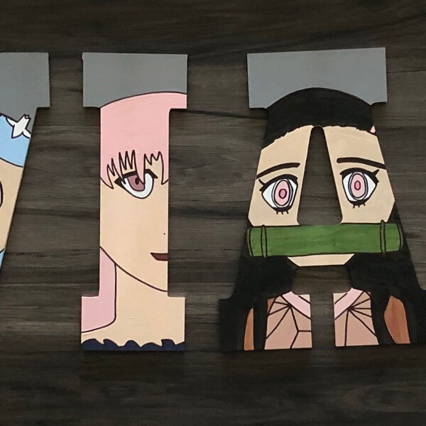 Anime Letters - Etsy