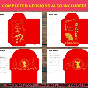 Printable Red Envelope 2024 Chinese New Year- Red Envelope Coloring for ...