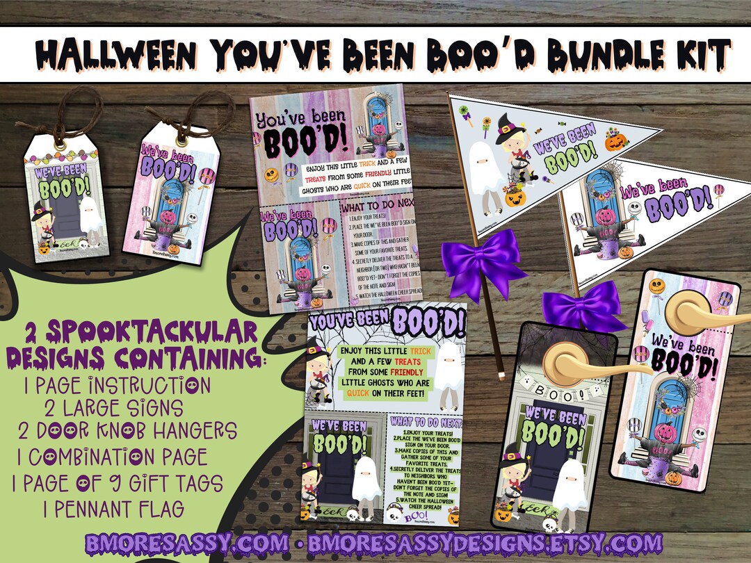 You've Been Boo'd/booed Bundle Kit Spooktacular Halloween Printables ...