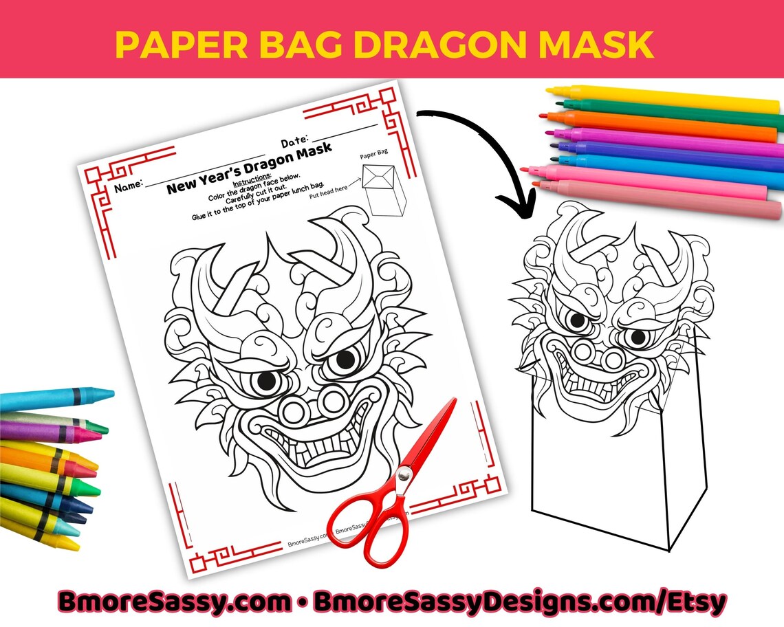 Chinese New Year Printable Bundle for Kids Year of the Dragon ...
