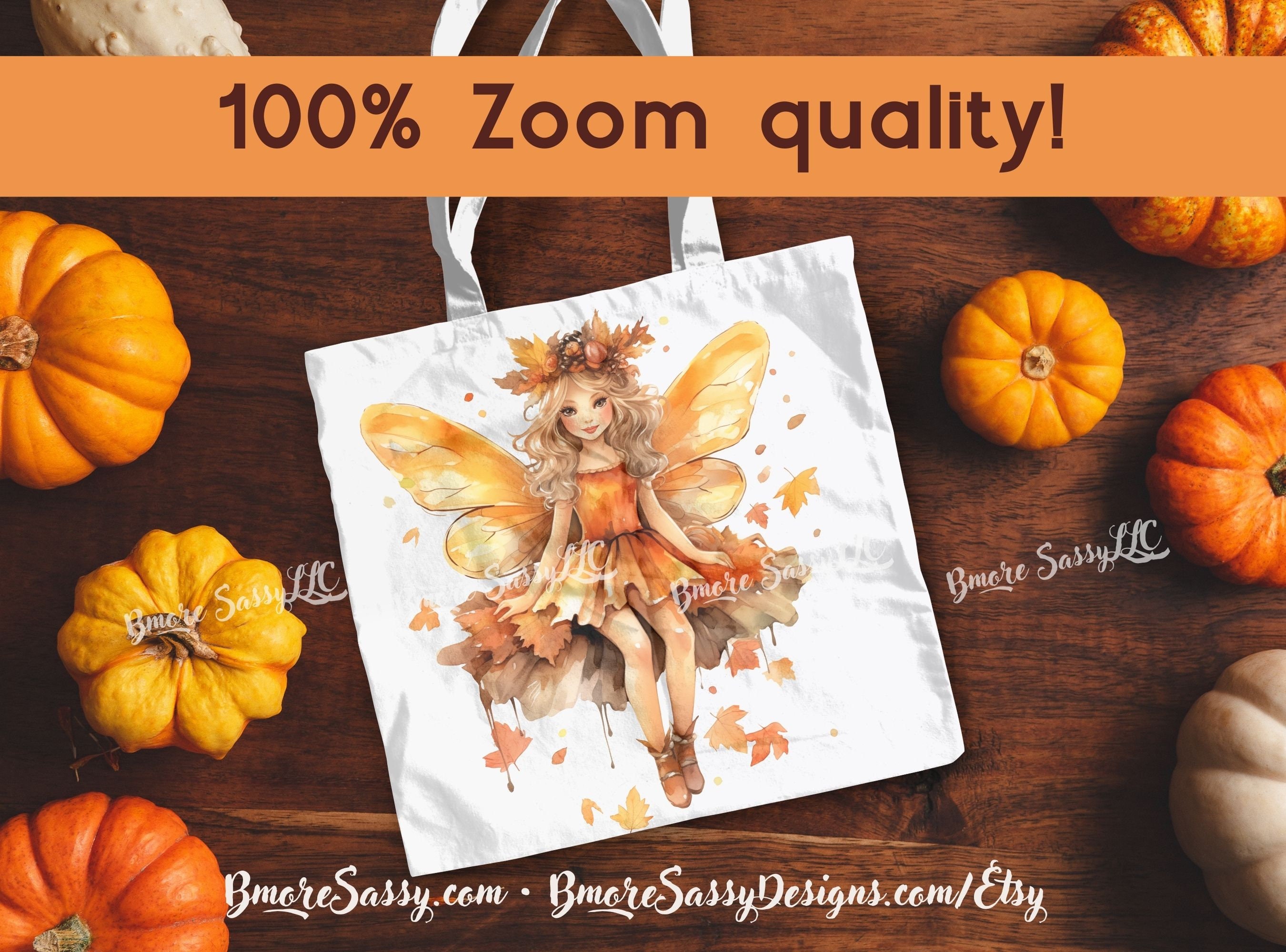 Autumn Fall Fairies Clipart, 9 Png Files With Transparent Background ...