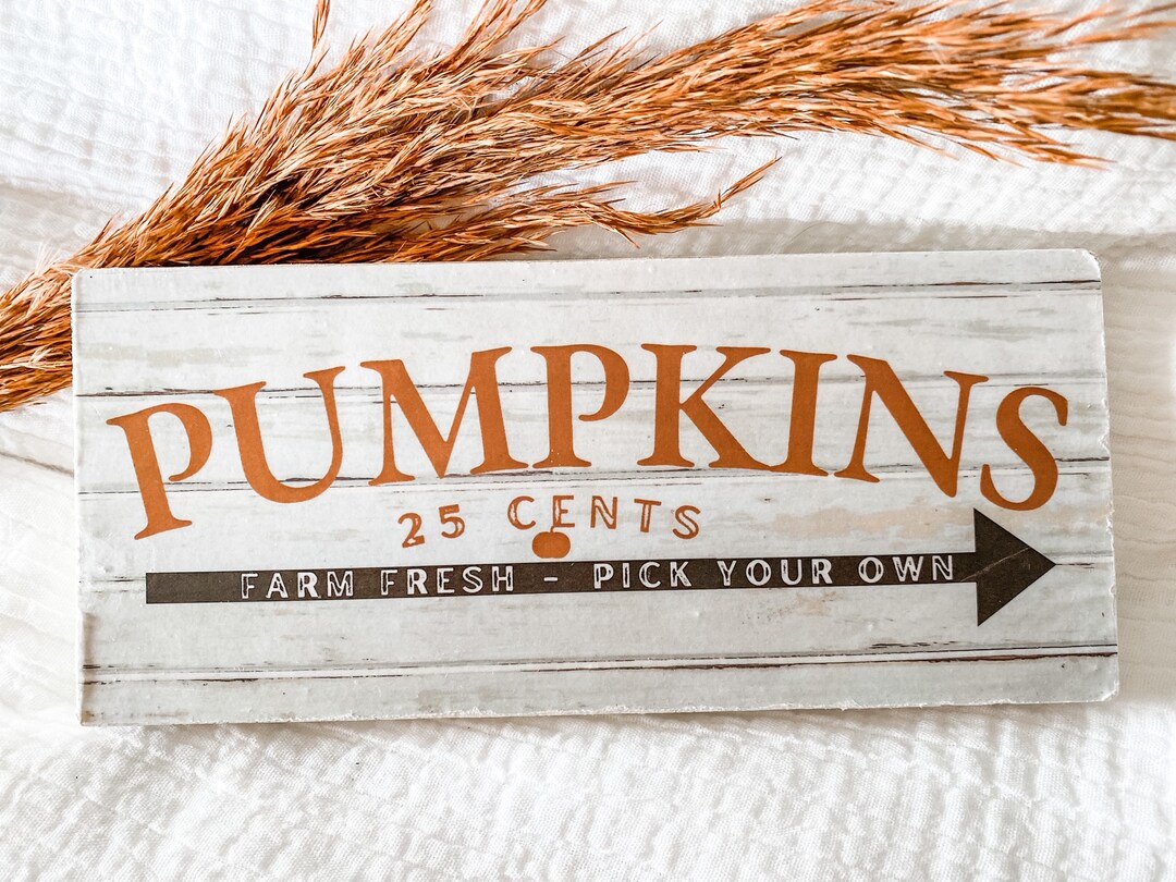 PUMPKINS SIGN Digital Printable - Etsy