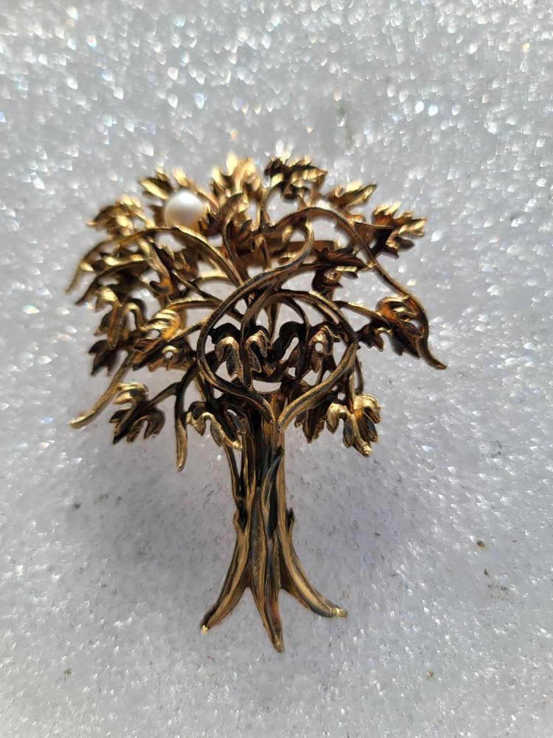 Unique Vintage Tree Brooch - Etsy