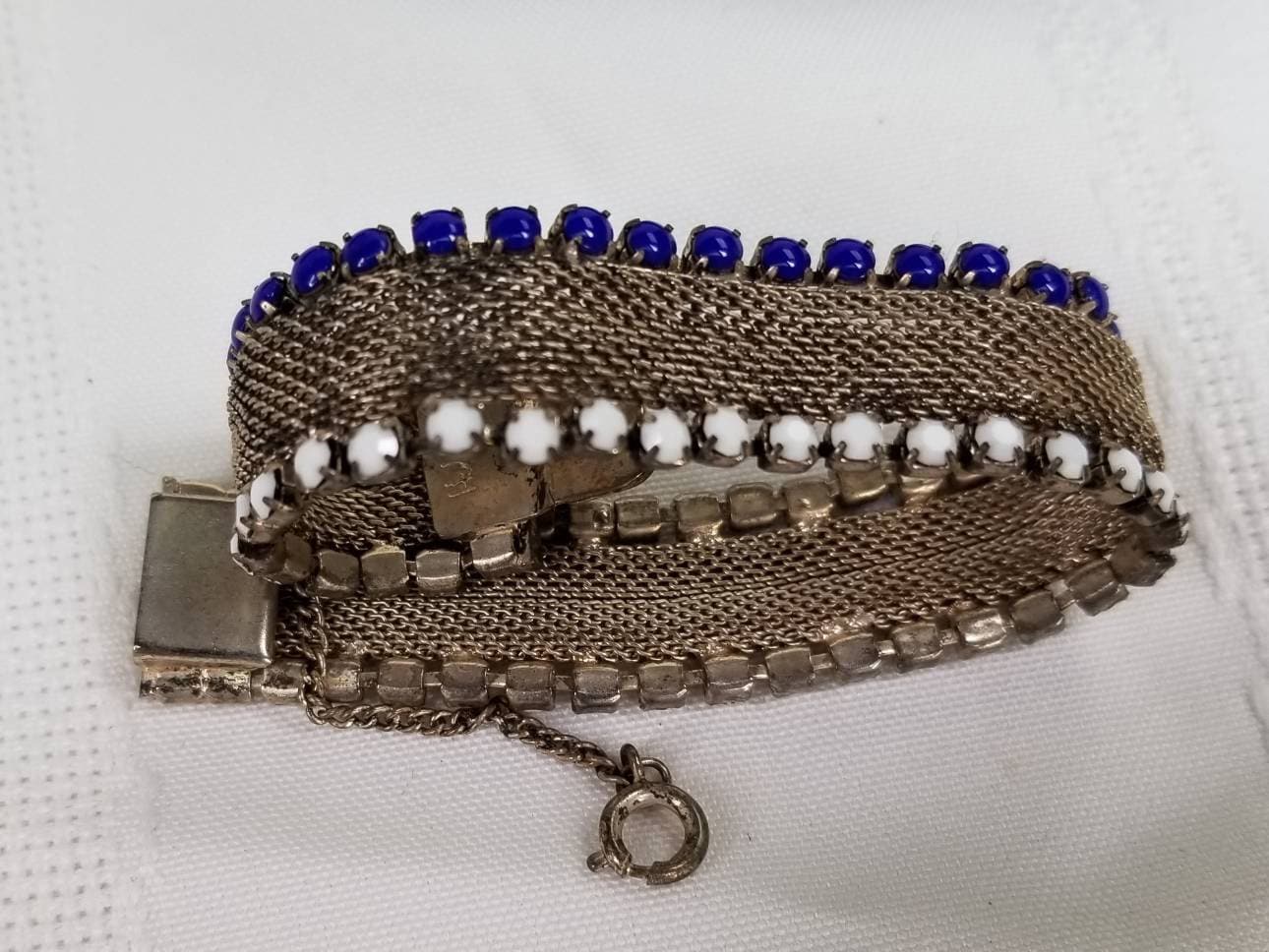 Vintage Silver Mesh Hobe Bracelet - Etsy