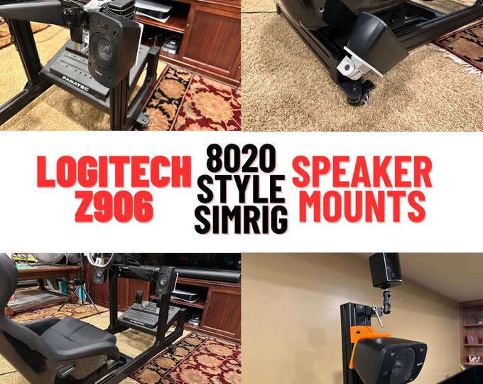 Minimal Z906 Mounts Sim Racing Z906 Speakers Mounts, Cockpit 8040 8020 ...