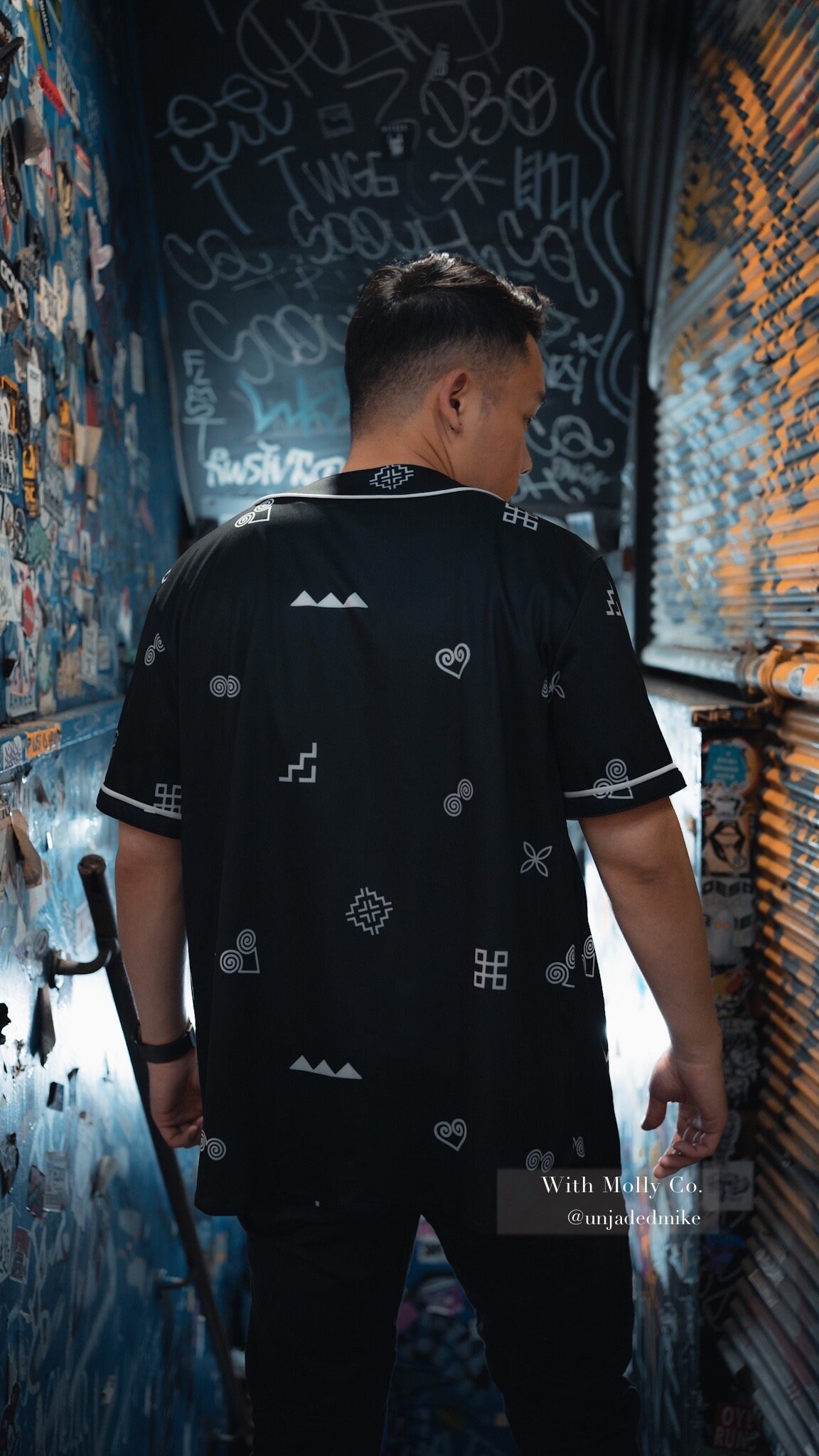 Men's Hmong Motif Jersey Baseball Jersey BLACK - Etsy