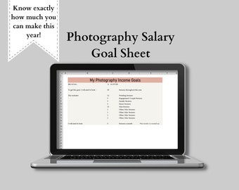 Photography Easy Bookkeeping Spreadsheet Photography - Etsy