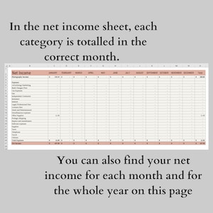Photography Easy Bookkeeping Spreadsheet | Photography Spreadsheet ...