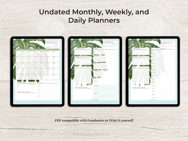 90 Day Goal Planner Goodnotes Planner, Goal Planner Template, Digital ...