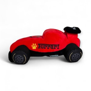 Formula 1 Parody Dog Toy Car, F1 Dog Toy, Drive to Survive Plush ...
