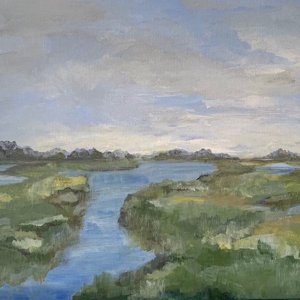 Georgia Marsh Painting - Etsy