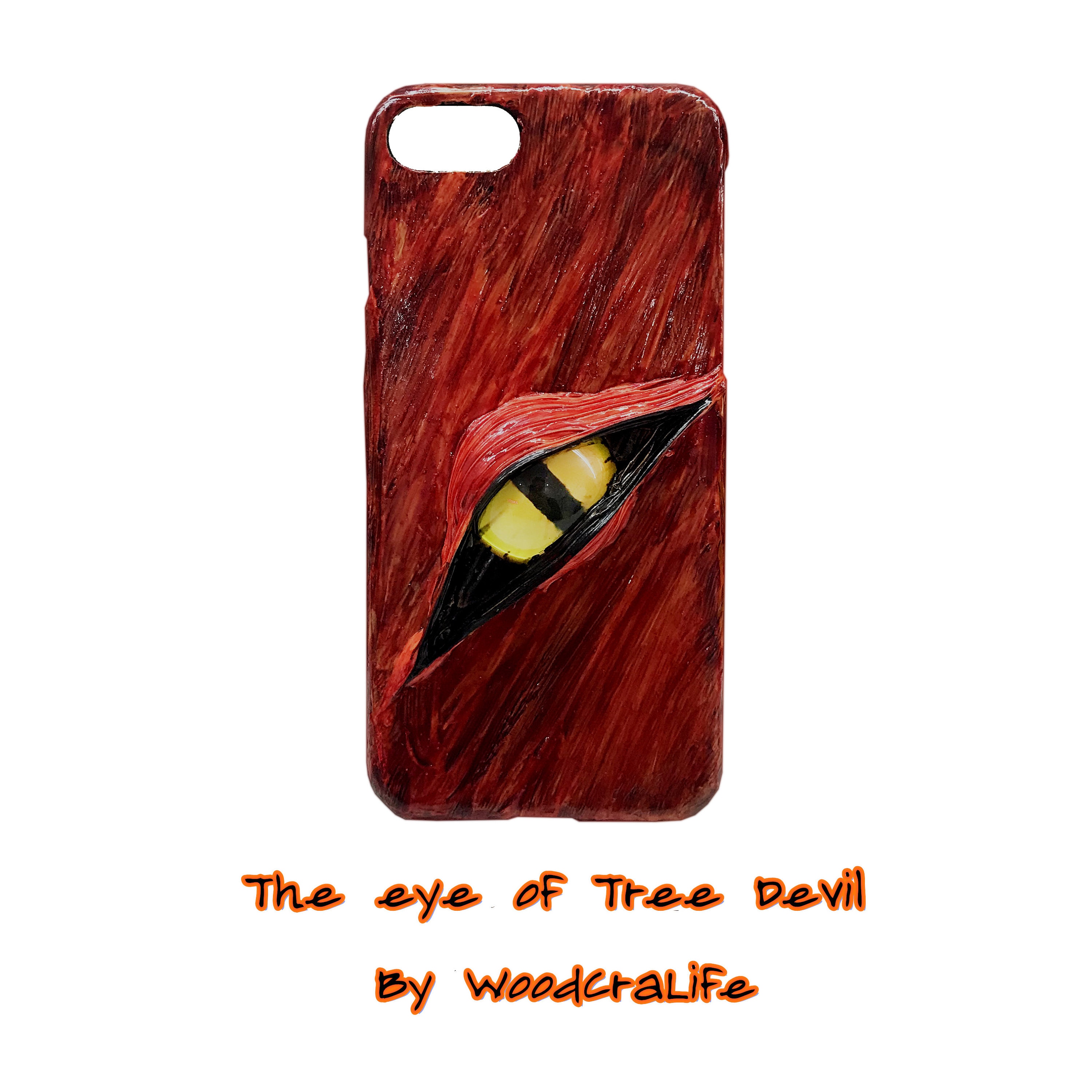 Personalized Handmade Tree Devil Eyeball Phone Case 3D Gothic Decoden ...