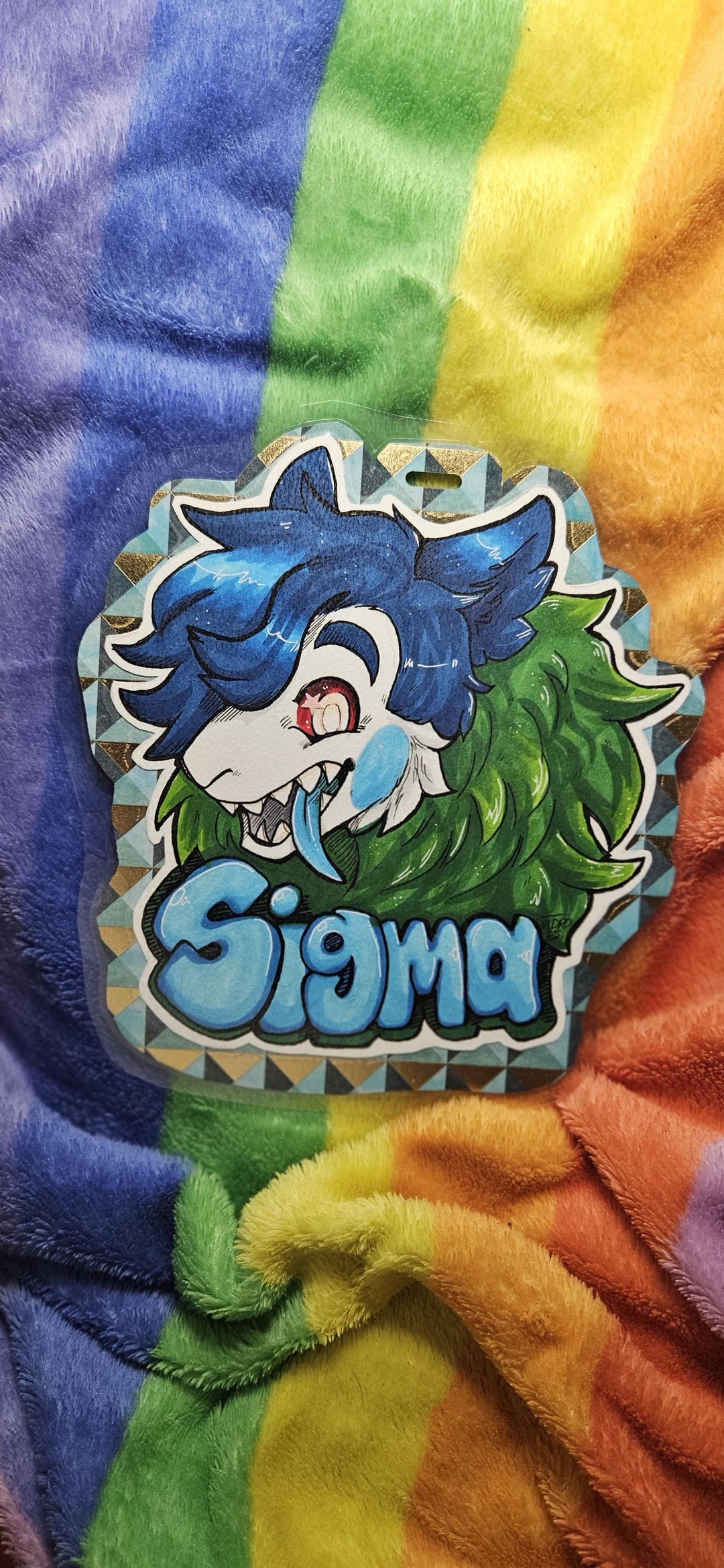 Custom Made Fursuit Badge/traditional Fursona Furry Convention Badge - Etsy