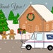 LLV Truck Holiday Thank You Postcards, Mail Carrier Postal Postcard - Etsy